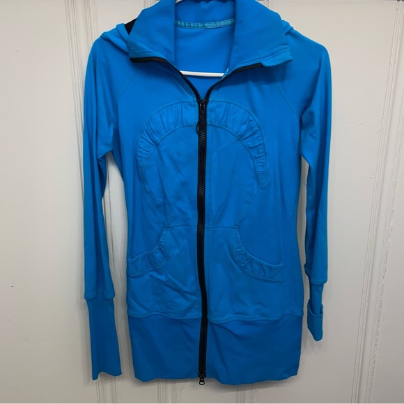 lululemon athletica | Jackets & Coats | Lululemon Turquoise Hooded ...